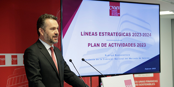 Newsletter CNMV nº 142: Rodrigo Buenaventura presenta el Plan de Actividades de 2023 - CNMV